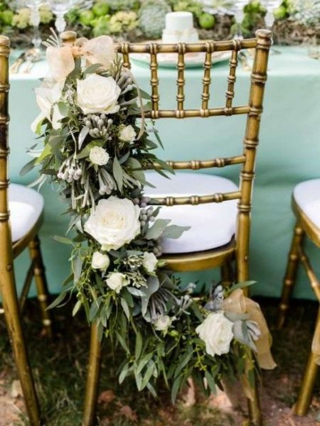 43 Best Wedding Chair Decoration Ideas To Dress Up Your Day