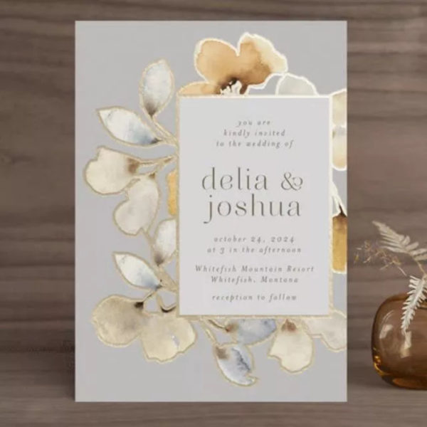 Fall Wedding Invitations: 30 Best Ideas For Your Special Day