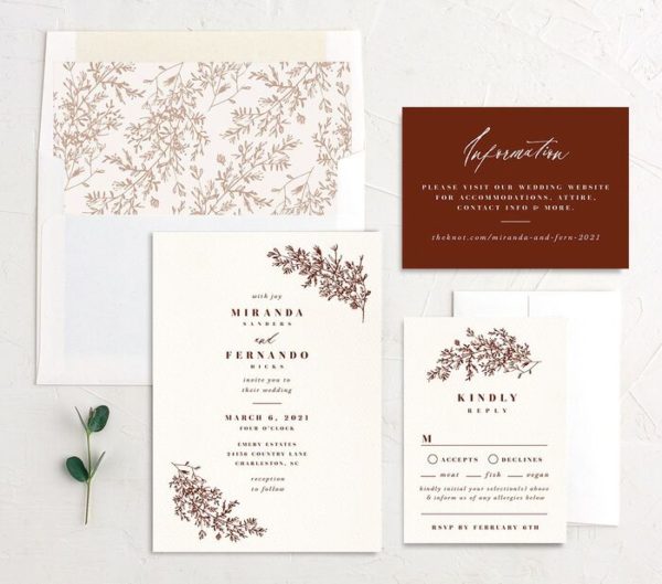 39 Gorgeous Fall Wedding Invitations to Fall in Love with