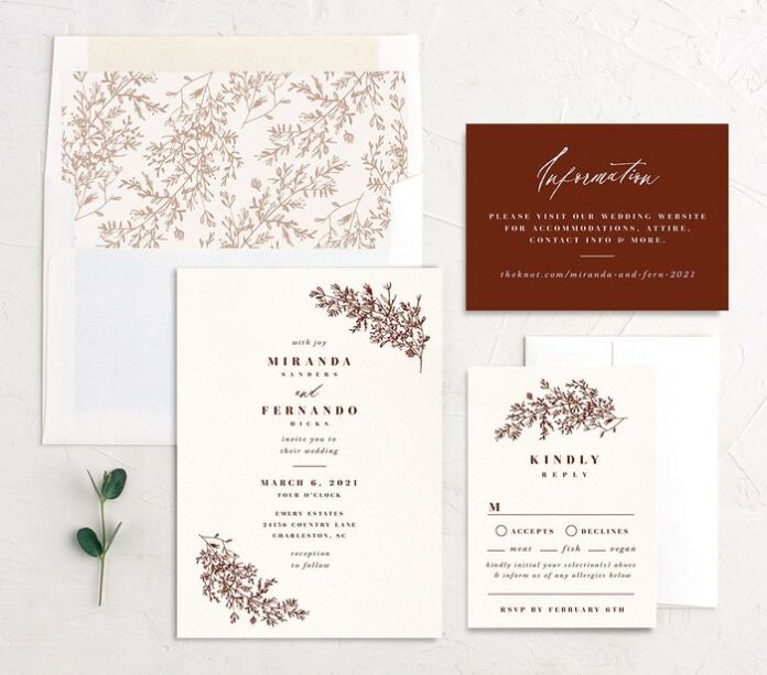 39 Gorgeous Fall Wedding Invitations to Fall in Love with