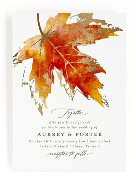 39 Gorgeous Fall Wedding Invitations to Fall in Love with