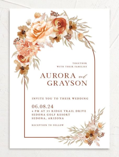 39 Gorgeous Fall Wedding Invitations to Fall in Love with