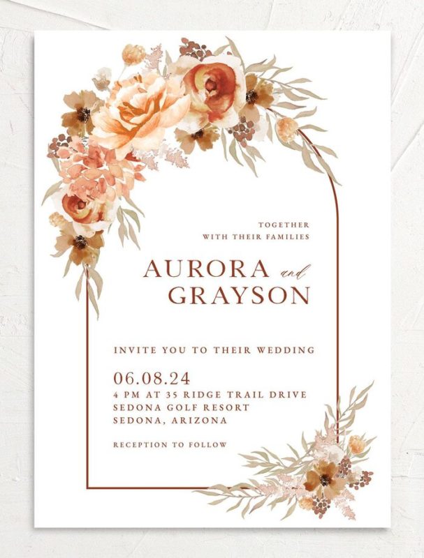 39 Gorgeous Fall Wedding Invitations to Fall in Love with