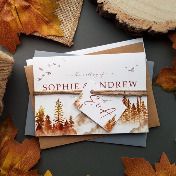 39 Gorgeous Fall Wedding Invitations to Fall in Love with