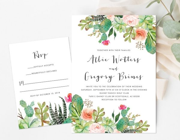 30 Stunning Spring Wedding Invitations that Leave You in Awe