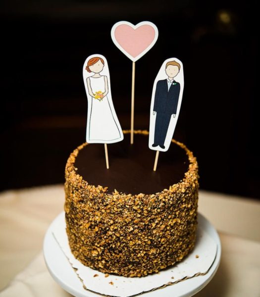 32 Awesome Bridal Shower Cake Toppers For Your Dessert