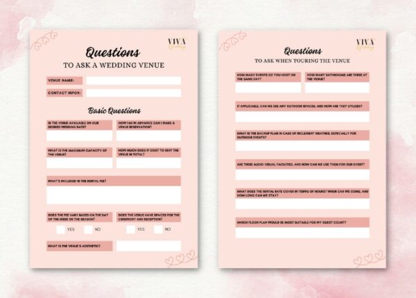 60 Essential Questions To Ask A Wedding Venue (Free PDF)