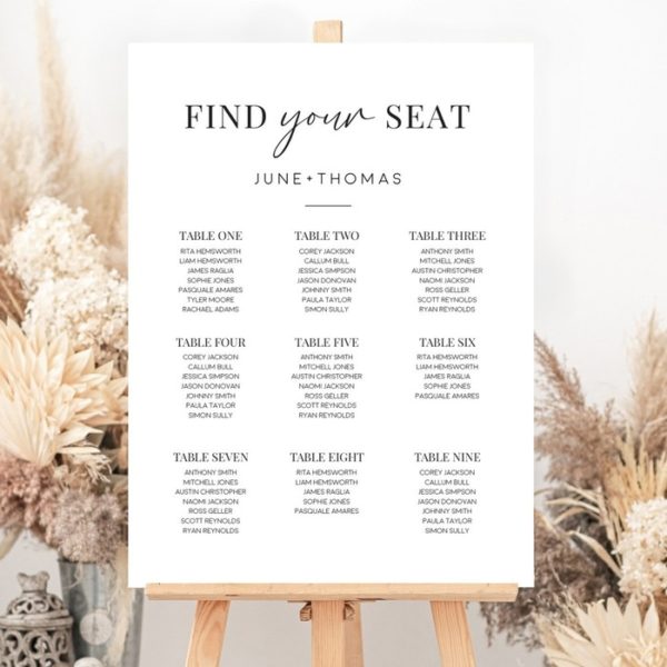 The Perfect Guide To Wedding Seating Chart Etiquette (2024)