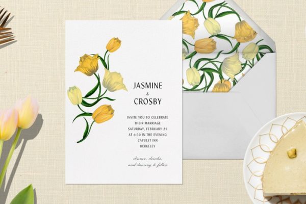 30 Stunning Spring Wedding Invitations that Leave You in Awe