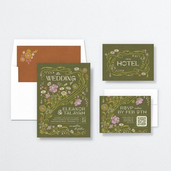 30 Stunning Spring Wedding Invitations that Leave You in Awe