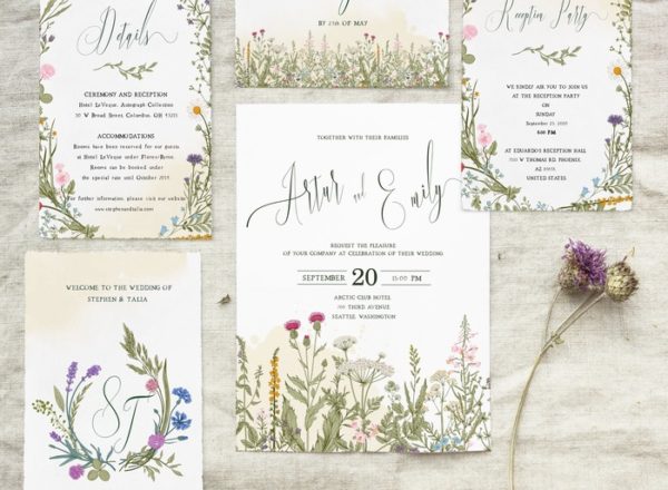 30 Stunning Spring Wedding Invitations that Leave You in Awe