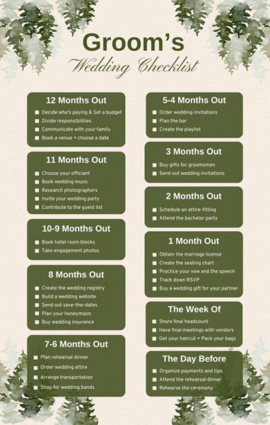 The Ultimate Wedding Checklist for Grooms (2024 Edition)